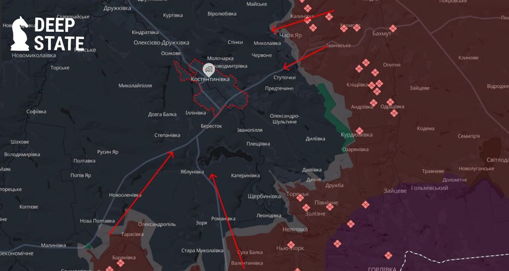 Російські війська перетворюють Костянтинівку на руїну, але спроб фізично зайти у місто не було ...