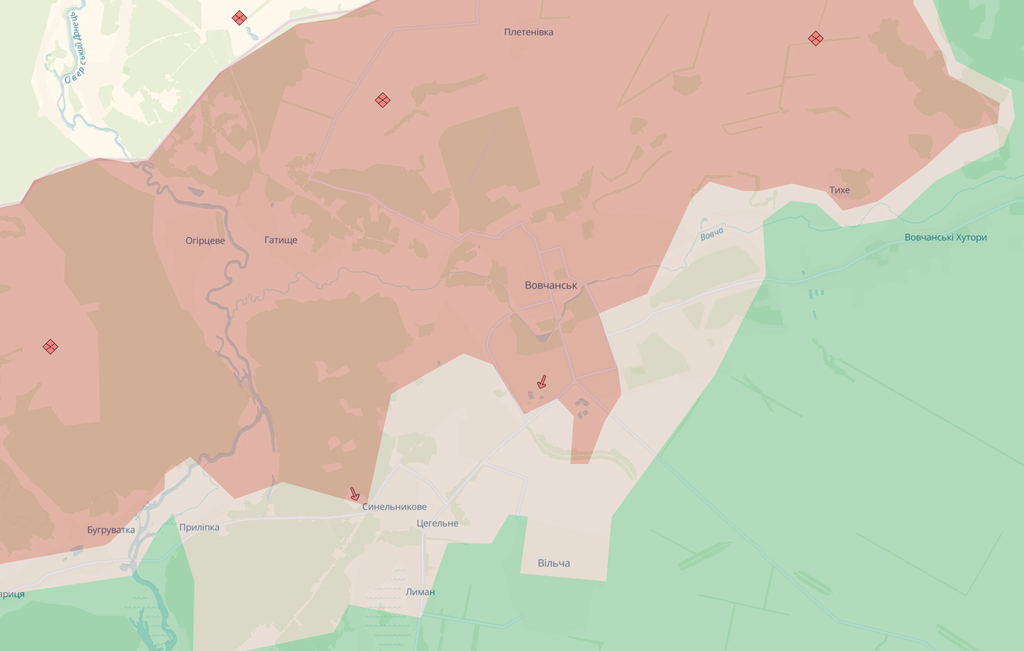 Російські окупанти просунулися у Вовчанську та Покровську, — DeepState